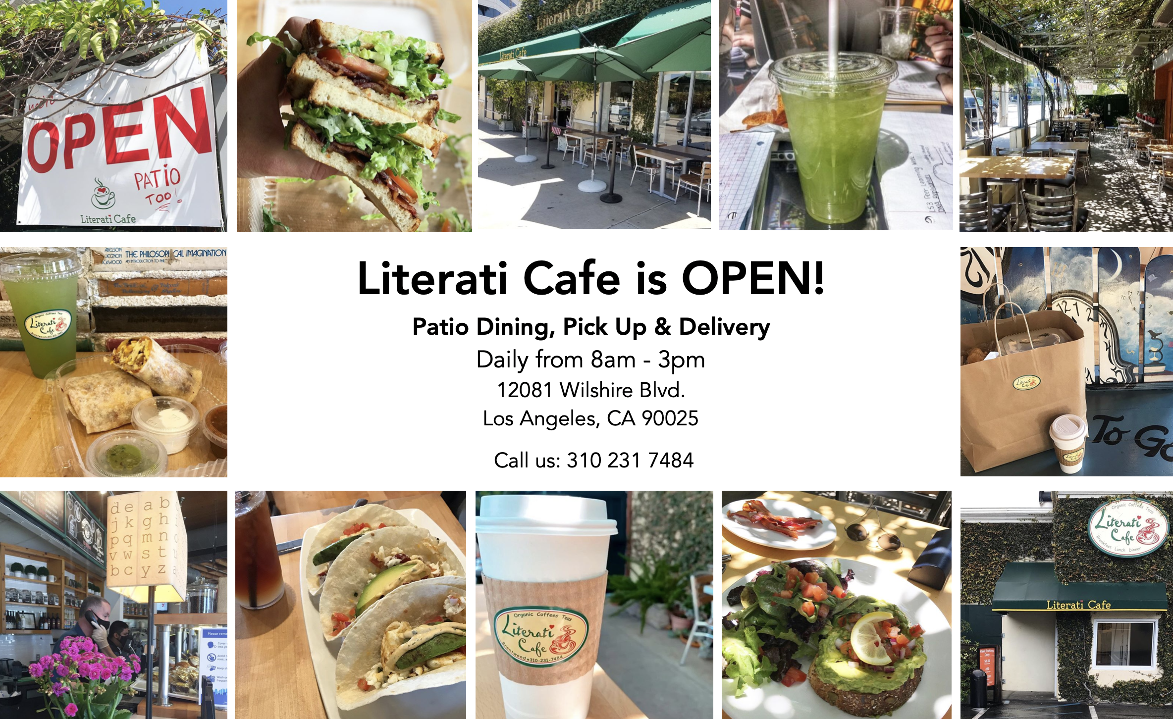 LiteratiCafe | A counter service cafe offering organic coffee and tea ...
